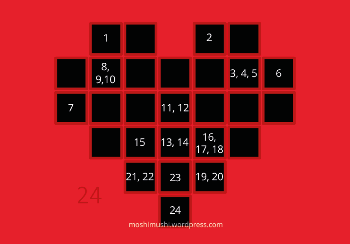 [red] (web version) Level 1 – 25 Walkthrough – moshimushi